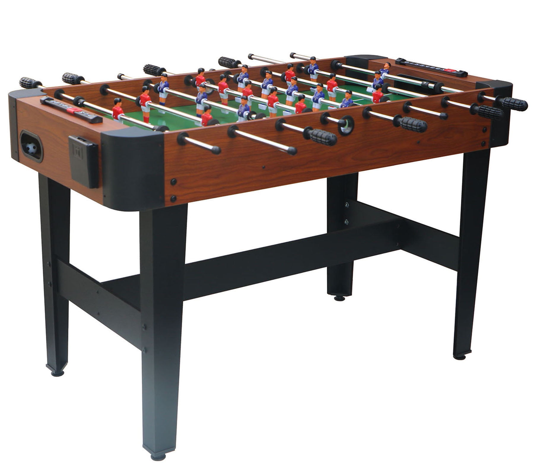 48" Soccer Table in Sleek Black Design - MDF and Steel Family Game ...