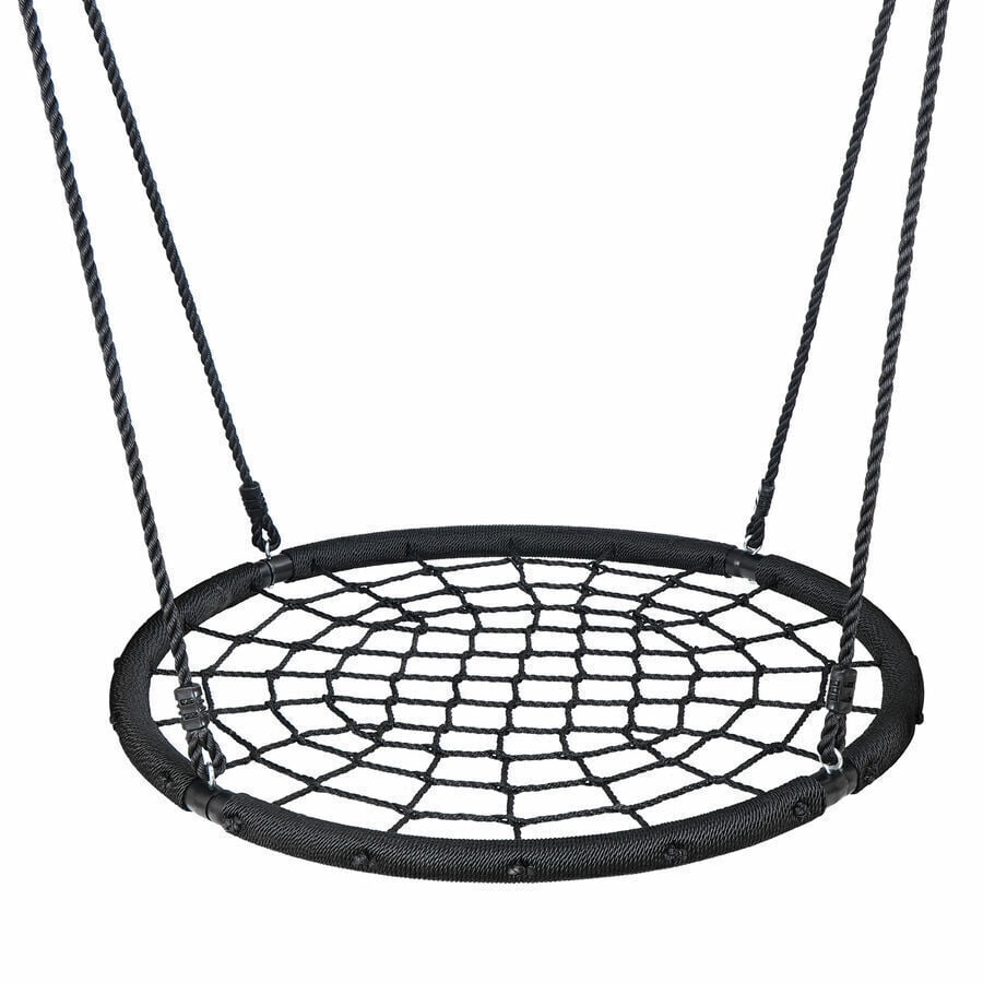 48'' Spider Web Tree Swing Net For Kids Adjustable Height Max Weight ...