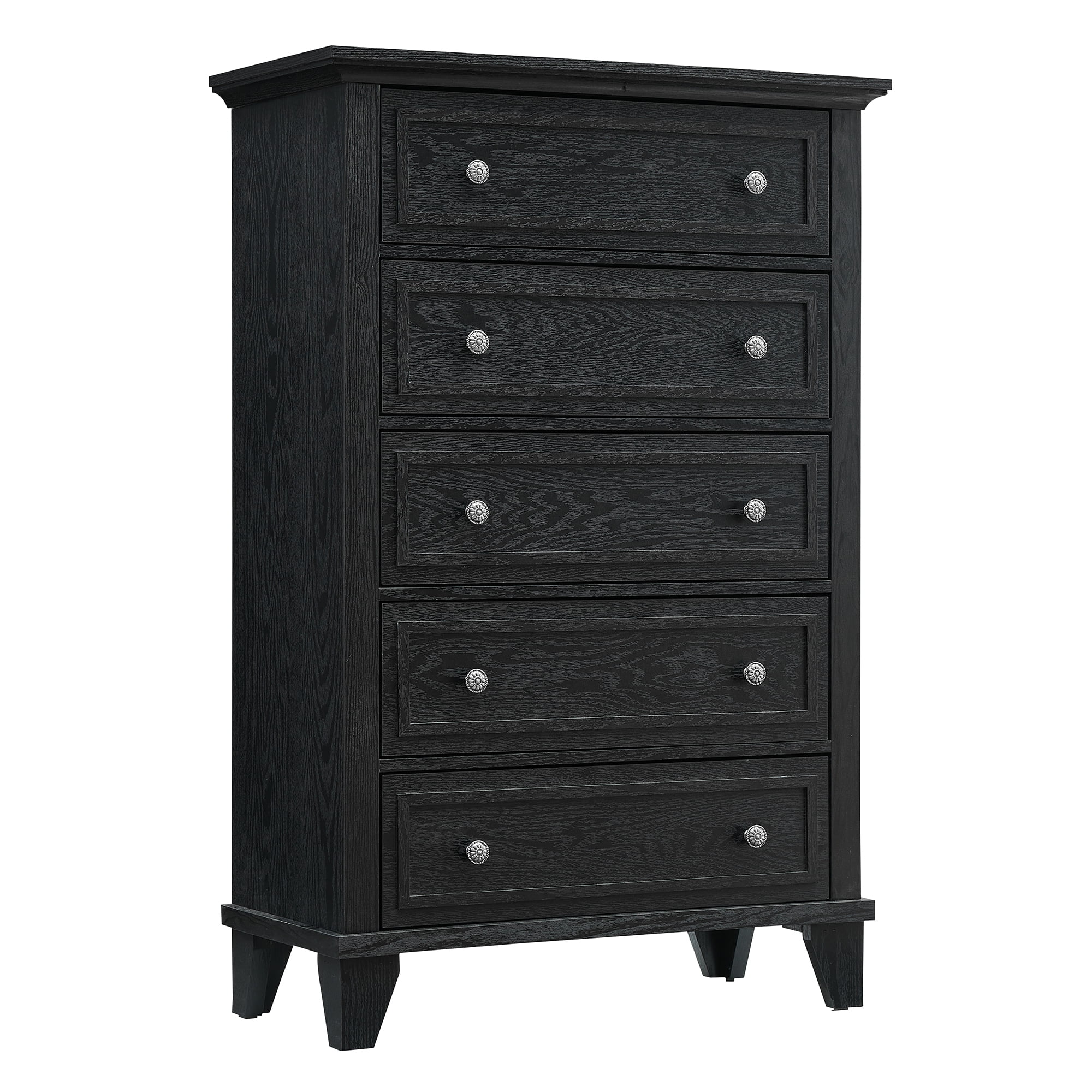 CuisinSmart 48"Tall 5 Drawer Vintage Dresser for Bedroom, Metal and ...