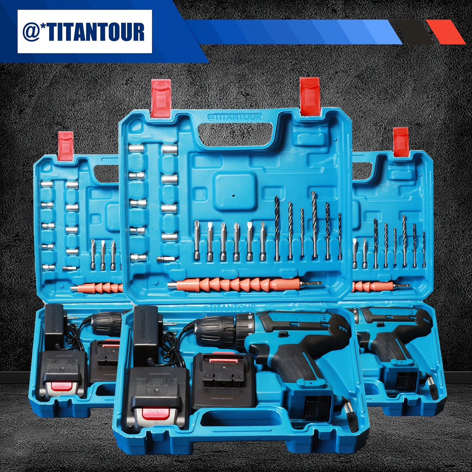 48 USB Rechargeable Cordless Screwdriver Kit. Or A 24pcs Rechargeable ...
