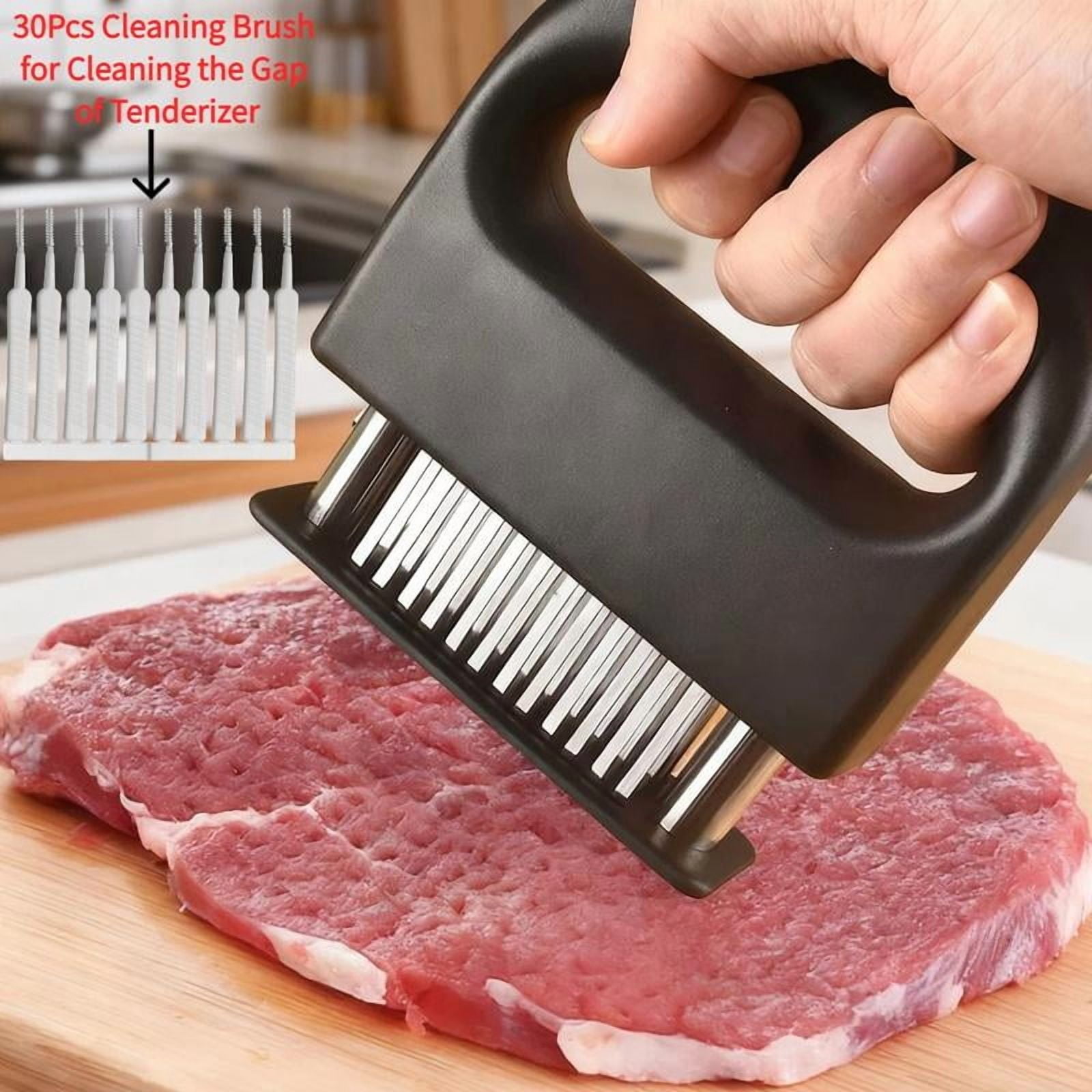 48 Ultra-Sharp Stainless Steel Blade Meat Tenderizer - Compact Handheld ...