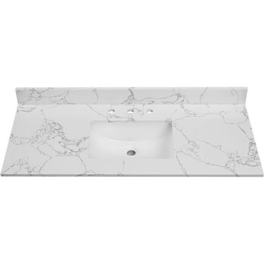 24" Width Wall-Mount Bathroom Vanity – Modern Floating Vanity with Soft ...