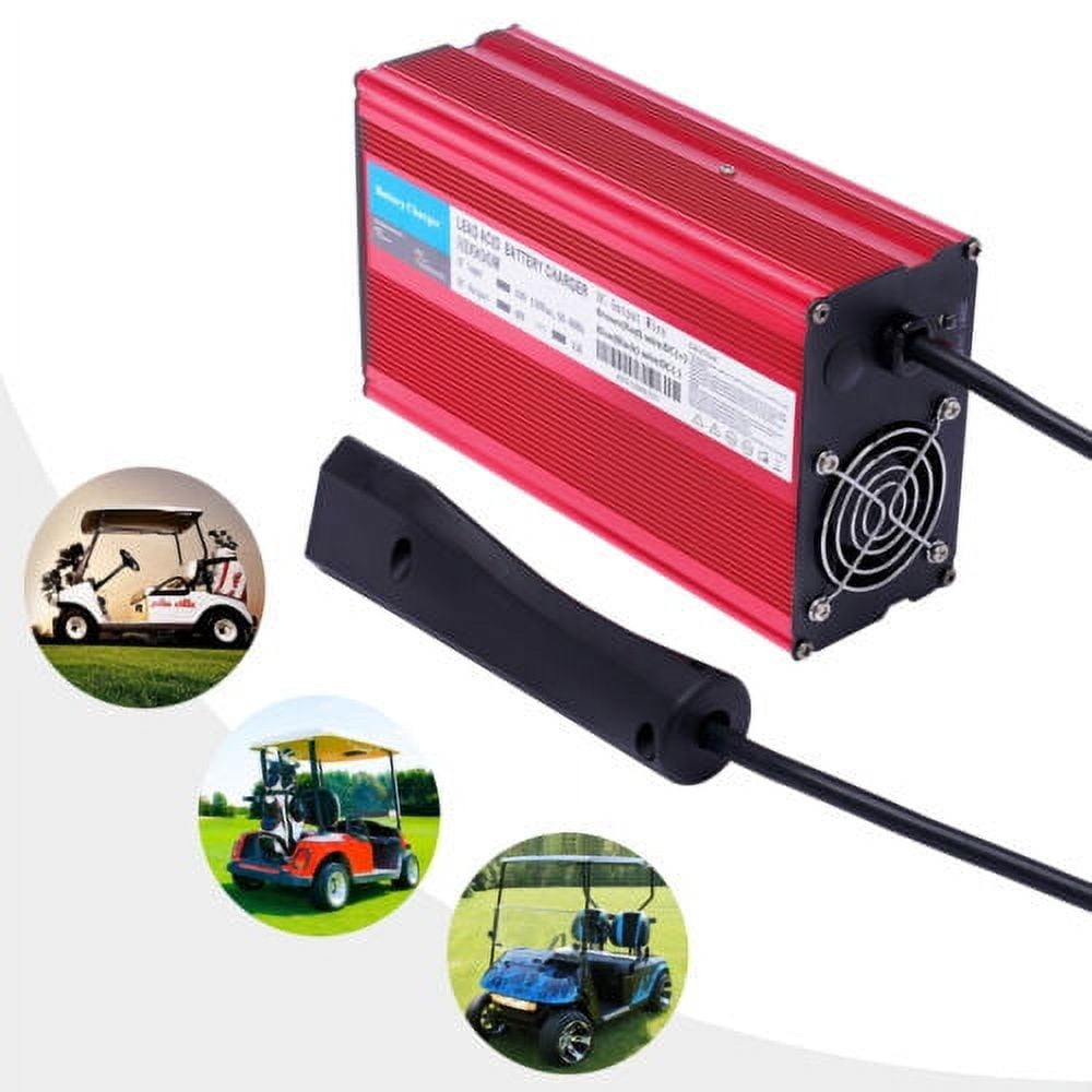 48 Volt 15A Battery Charger For Golf Cart Club Car Triangle Plug ...