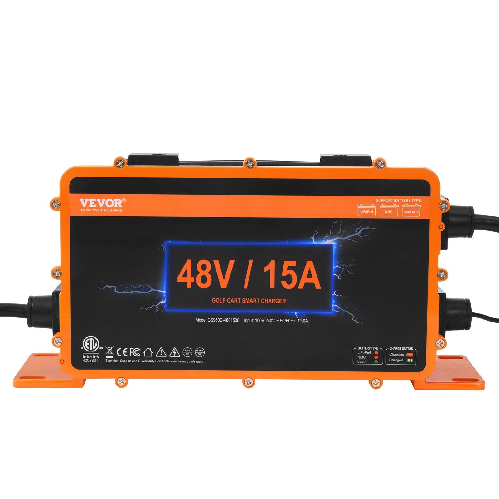 48 Volt Golf Cart Battery Charger, Compatible with Lead-Acid AGM/GEL ...