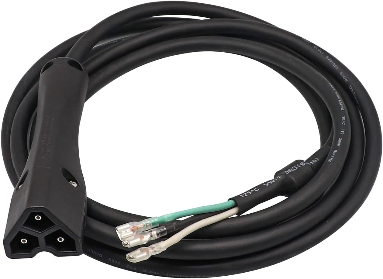 48-Volt Golf Cart Charger Plug 3-Pin Triangle Handle Connector with ...