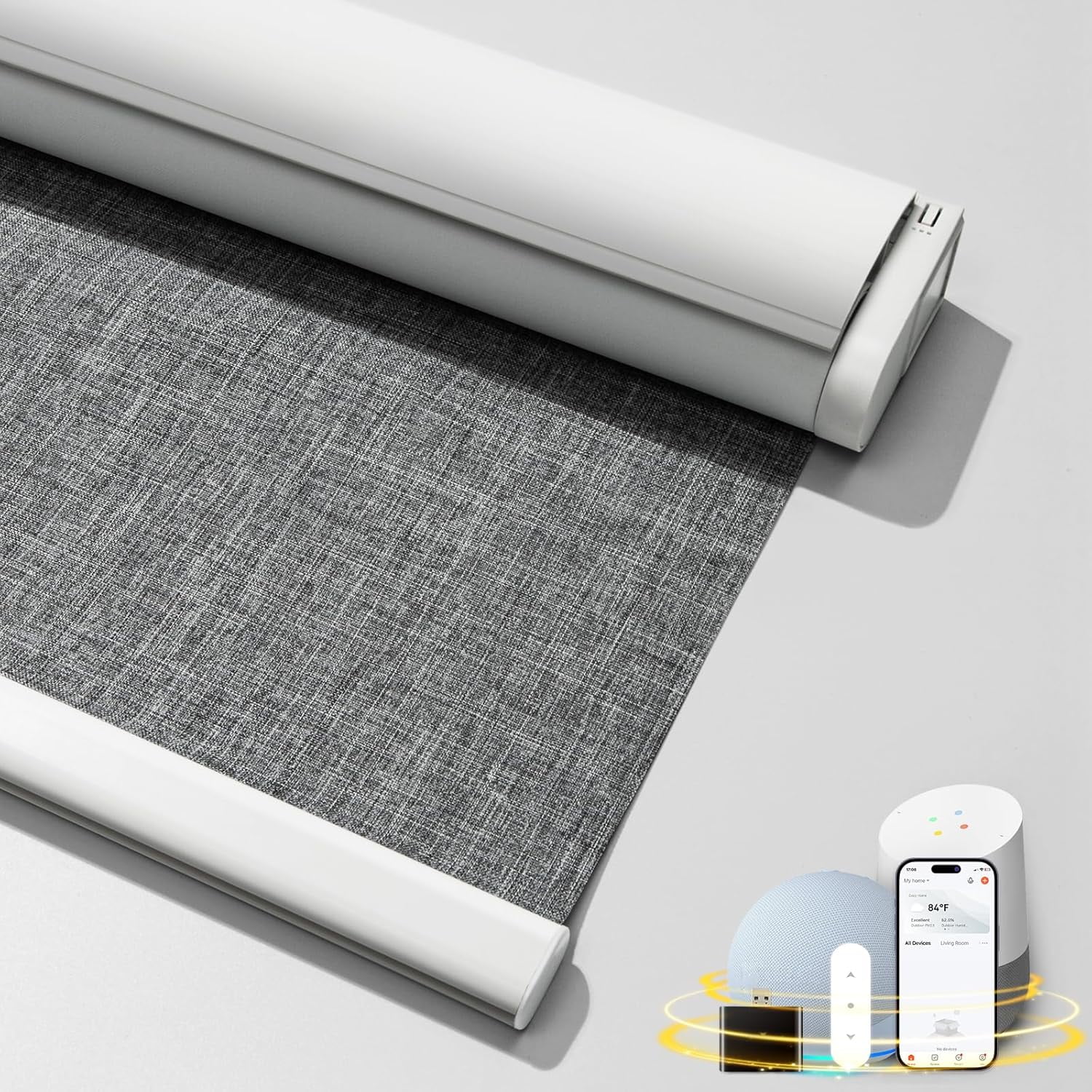 48" W X 72" H Motorized Blinds with Remote Smart Blinds for Window ...