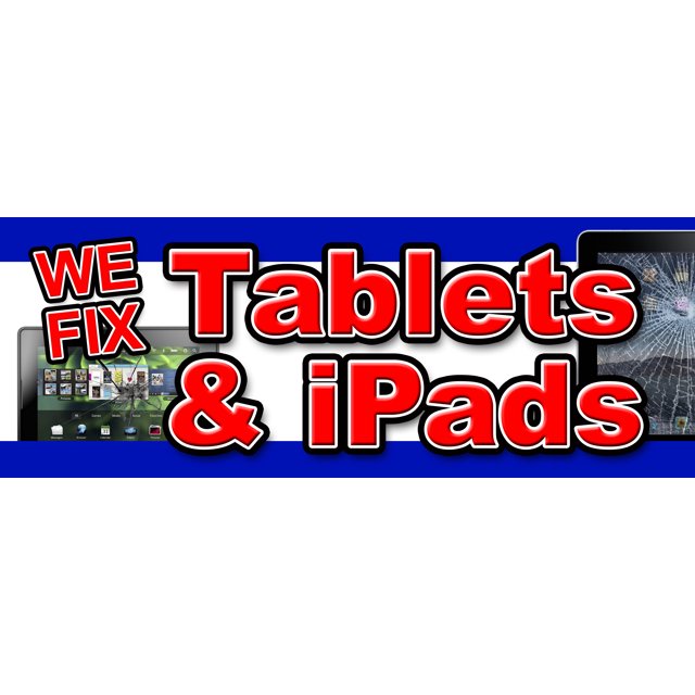 48" WE FIX TABLETS & IPADS DECAL sticker repair replace screen iphone ...