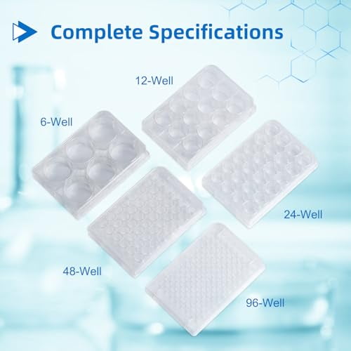 48-Well Polystyrene Cell Culture Plates with Lids, Individual Wrapped ...