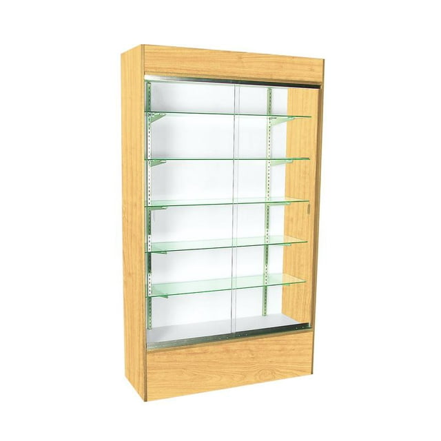48" Wide Maple Wall Unit Display Case Ready to Assemble - Walmart.com