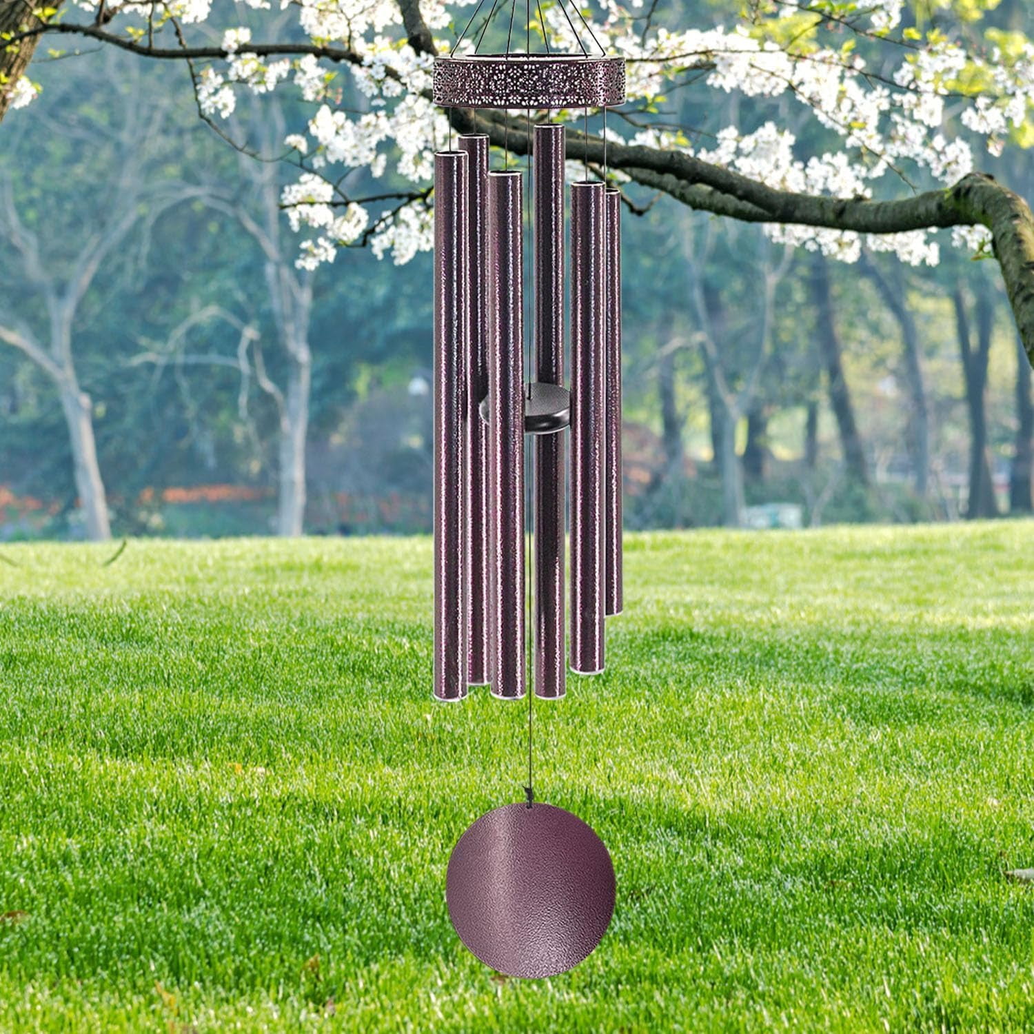 48'' Wind Chimes for Outside Deep Tone - Large Wind Chimes with 6 Heavy ...