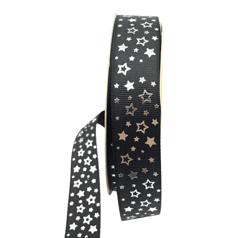 48 Yards 1 Inch Wide Stars Printed Ribbons, Ribbons with Stars for Hair ...
