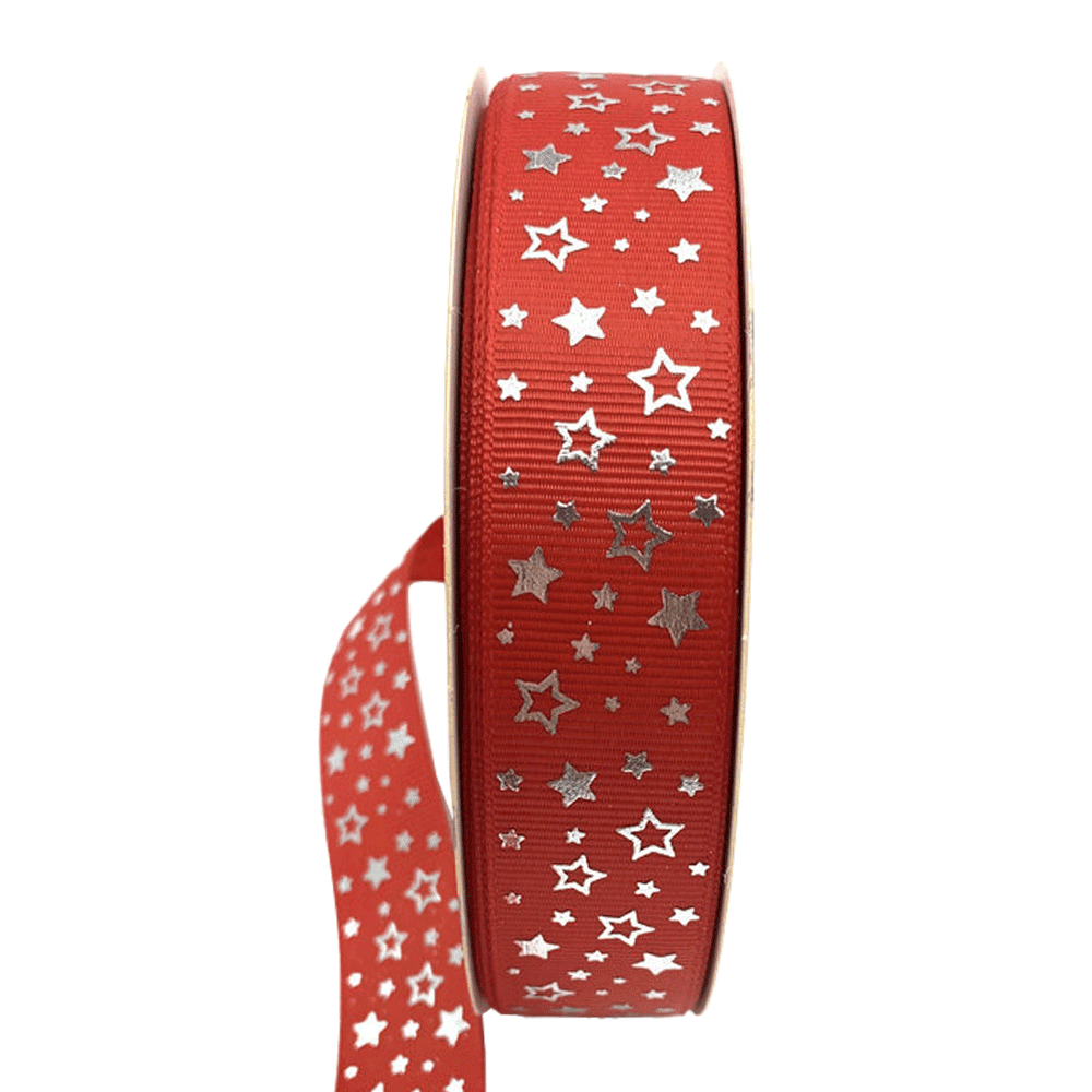 48 Yards 1 Inch Wide Stars Printed Ribbons, Ribbons with Stars for Hair ...