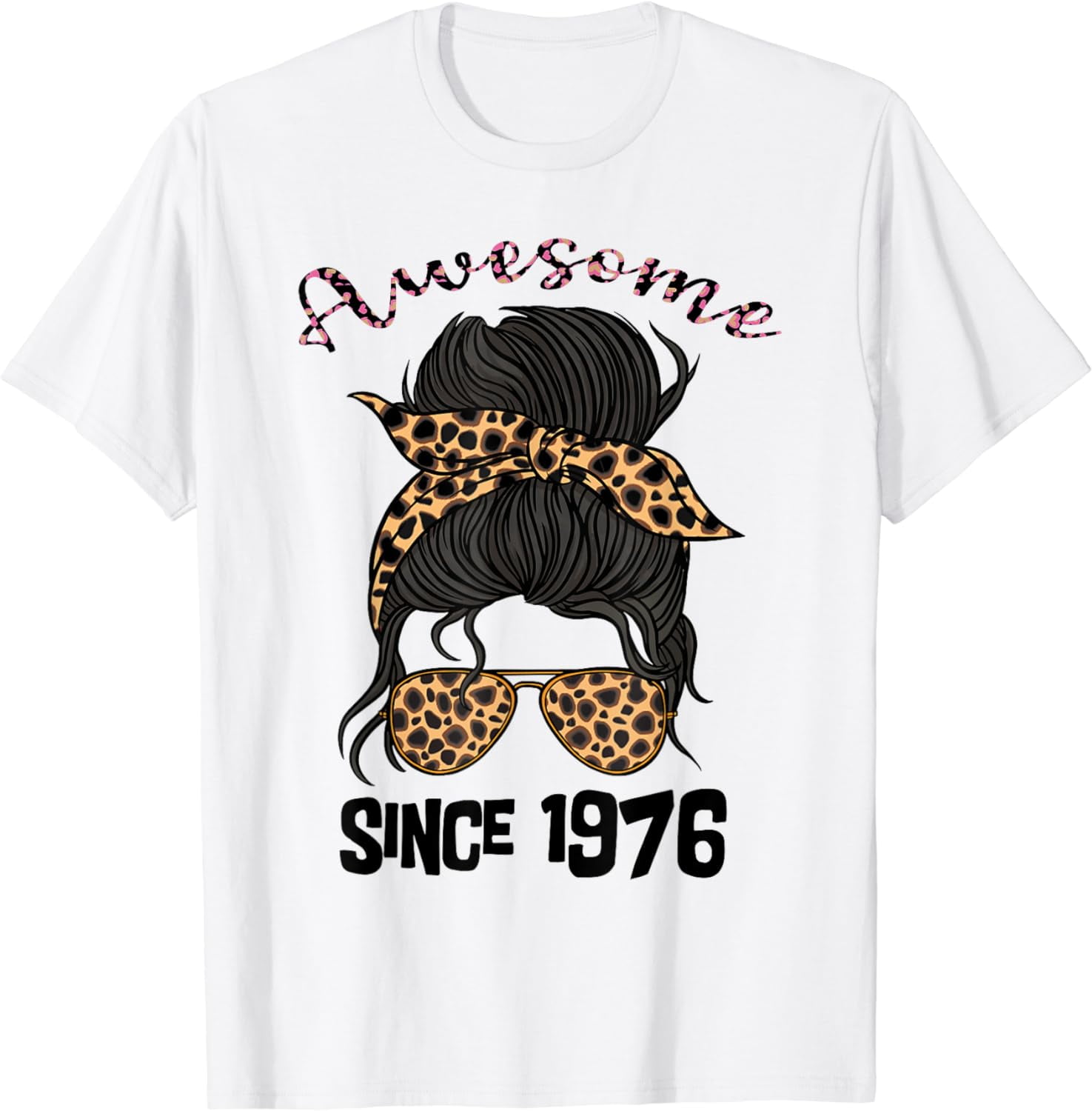 48 Year Old Awesome Since 1976 48th Birthday Woman and Girl T-Shirt ...