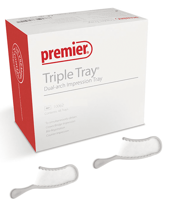 48/bx Dual Arch Impression Triple Tray Sideless Posterior - Premier ...