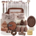 48 count Brown Makeup Brush Set, Professional & Beginner-friendly ...