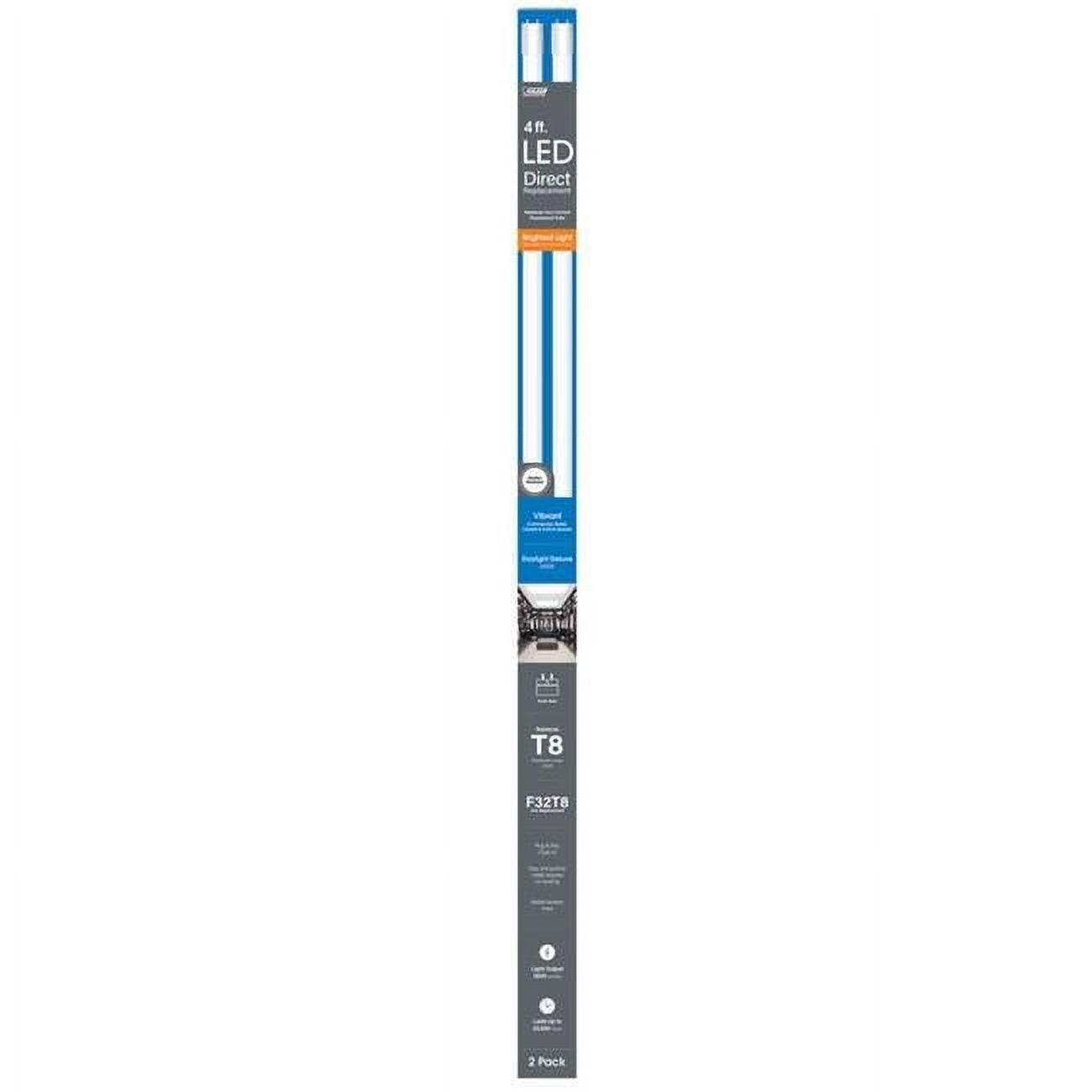 48 in. 32W T8 Daylight Deluxe G13 Linear LED Linear Lamp - Pack of 10 ...