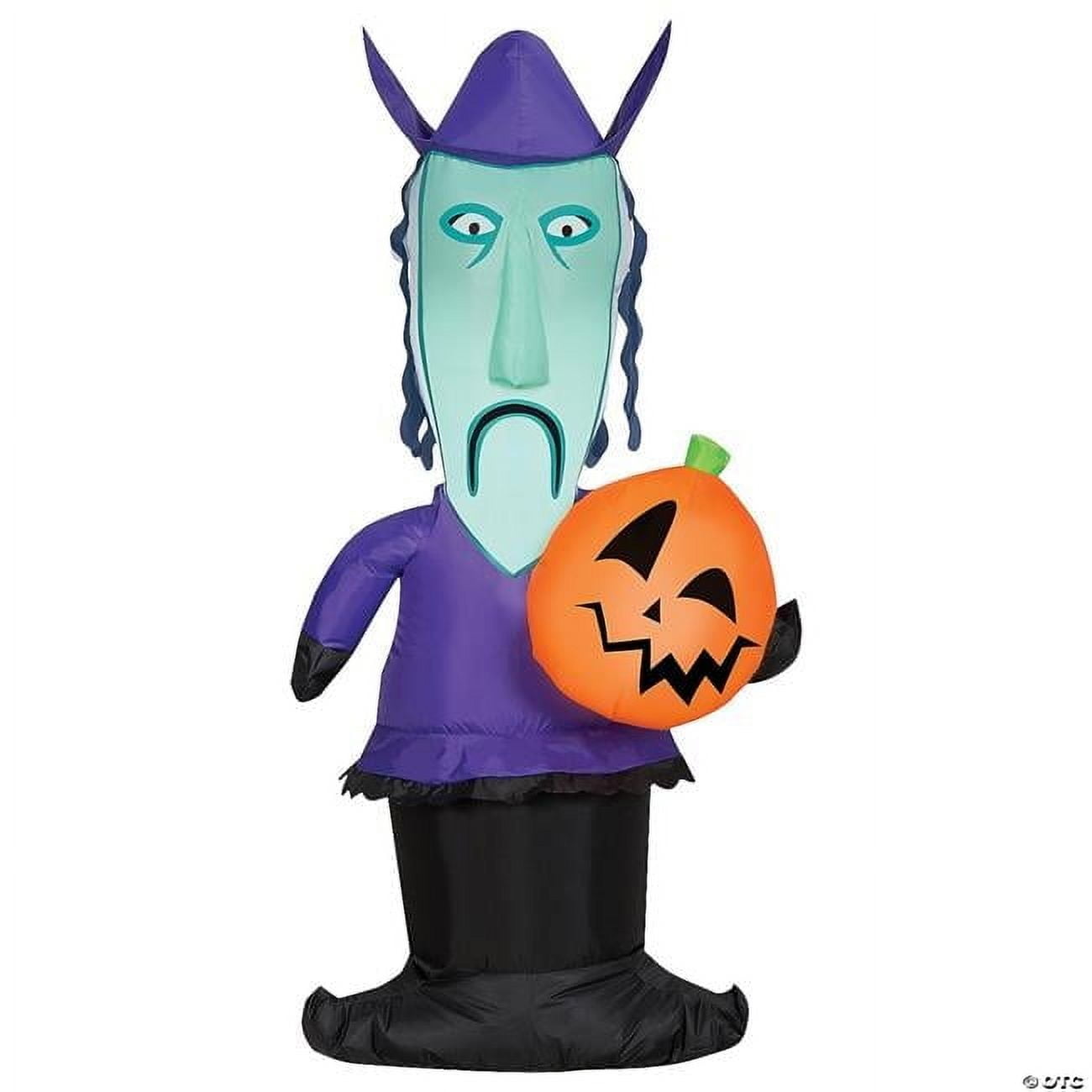 48 in. Airblown Inflatable Shock with Mask & Jack O Lantern Halloween ...