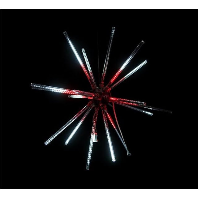 48 in. Animated LED Starburst, Red & Pure White - Walmart Business Supplies