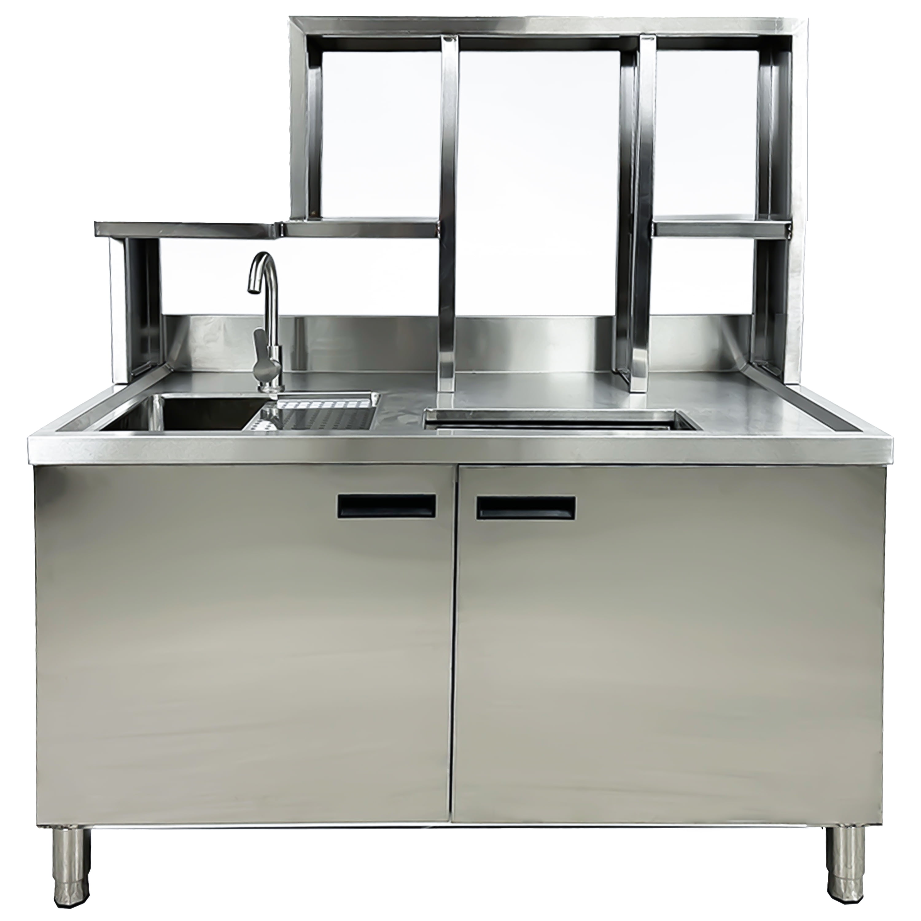 48 in. Boba Station, Bubble Tea WorkStation, Drink Station, Ice Bins ...