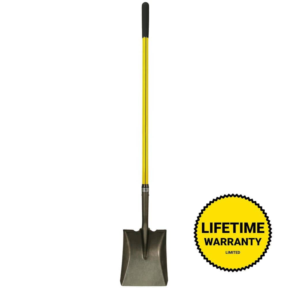 48 in. Classic Fiberglass Handle with Heavy-Duty Steel Square Point ...