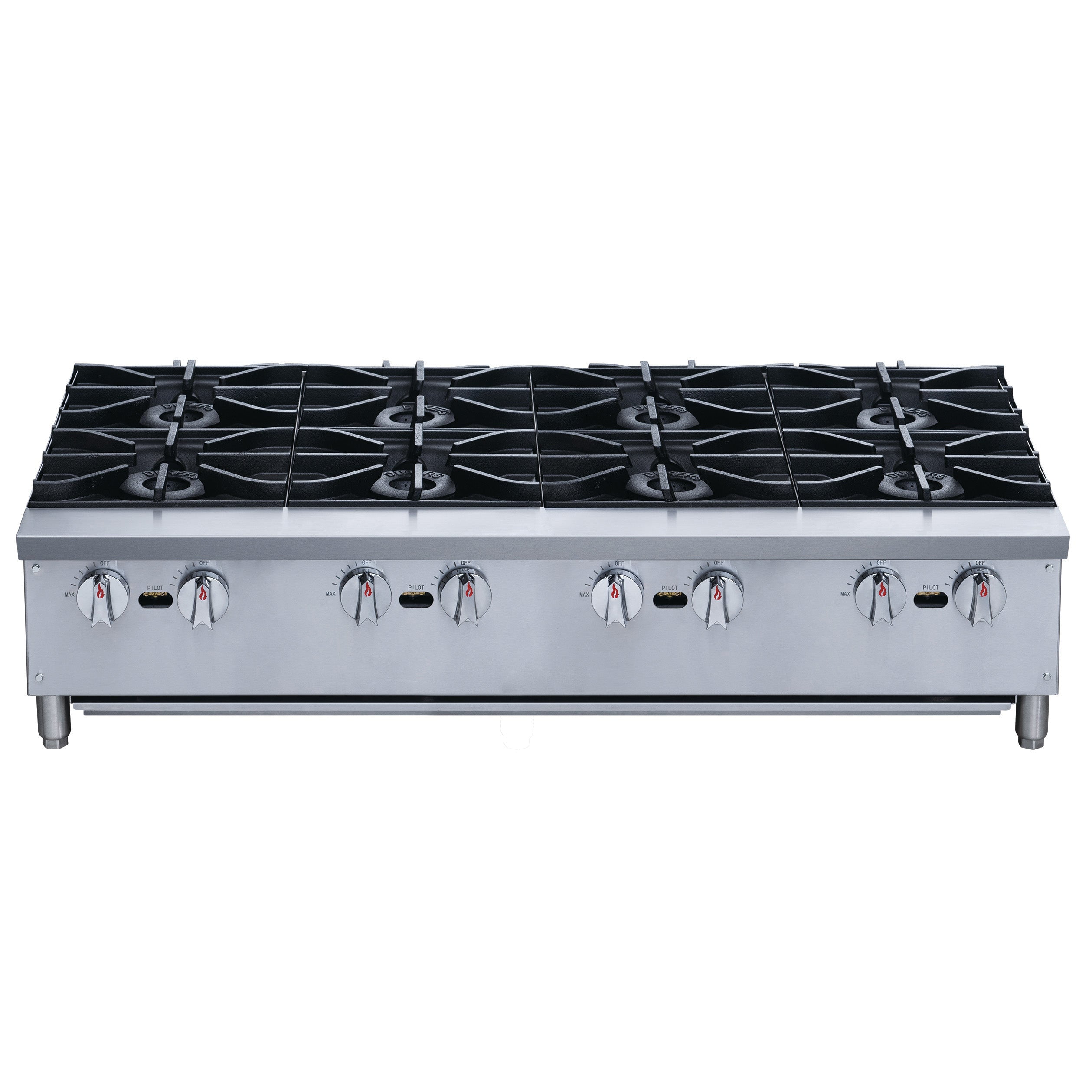 48 in. Commercial Hot Plate with 8 Burners NSF Manual Hot Plate Natural ...