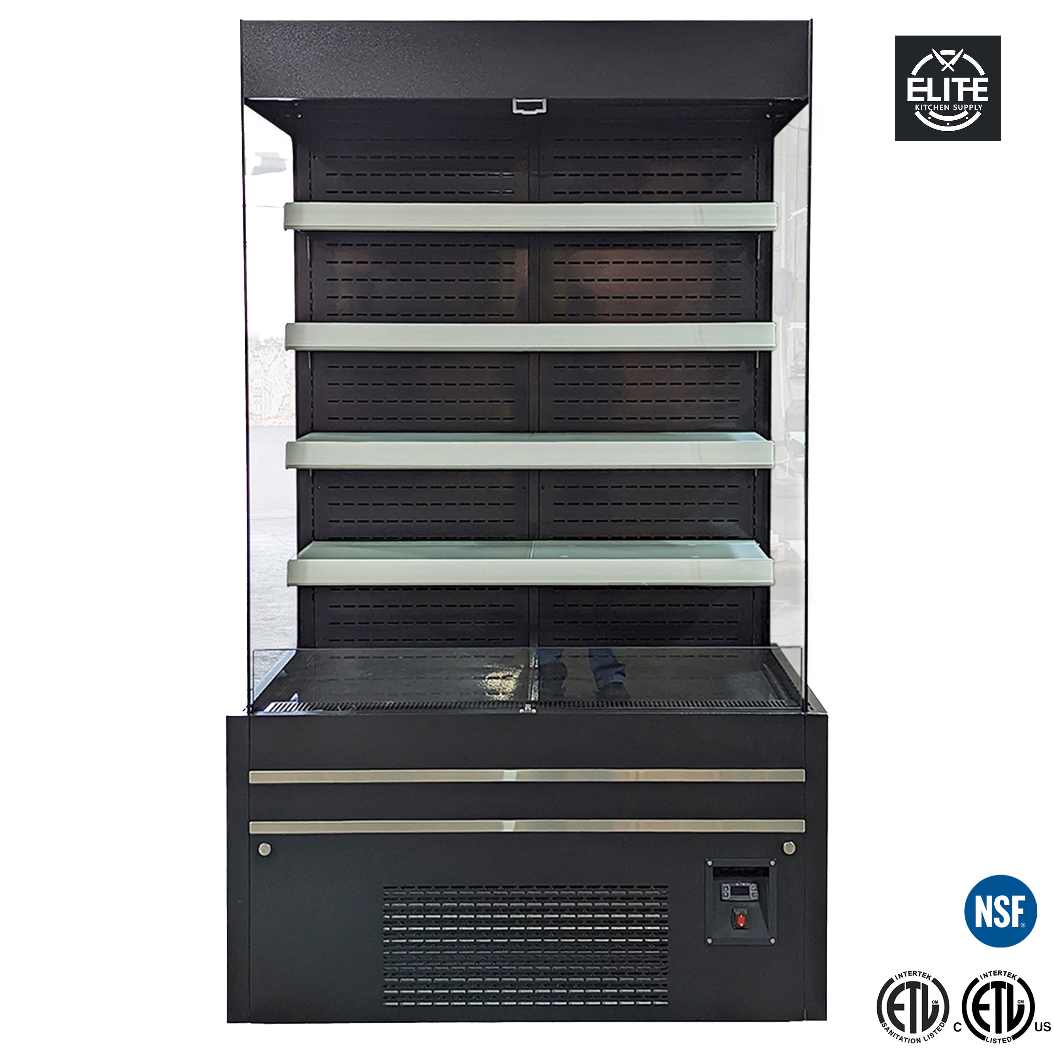 48 in. Commercial Open Air Merchandiser Refrigerator Cooler, Grab and ...