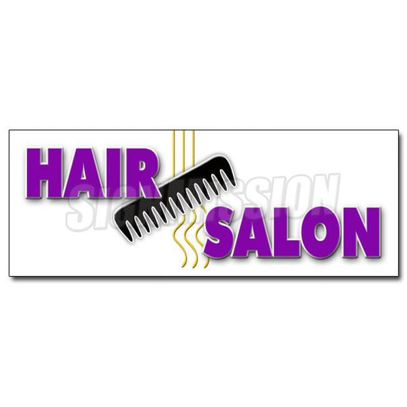 48 in. Hair Salon Decal Sticker - Styling Beauty Cuts - Walmart.com
