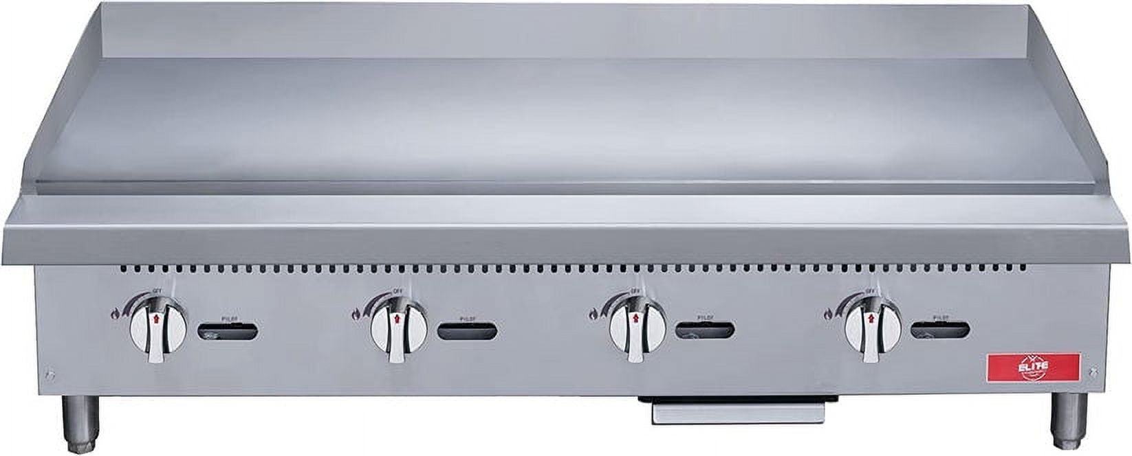 Elite Kitchen Supply ECGM48 48in. Heavy-Duty 4-Burner Commercial ...