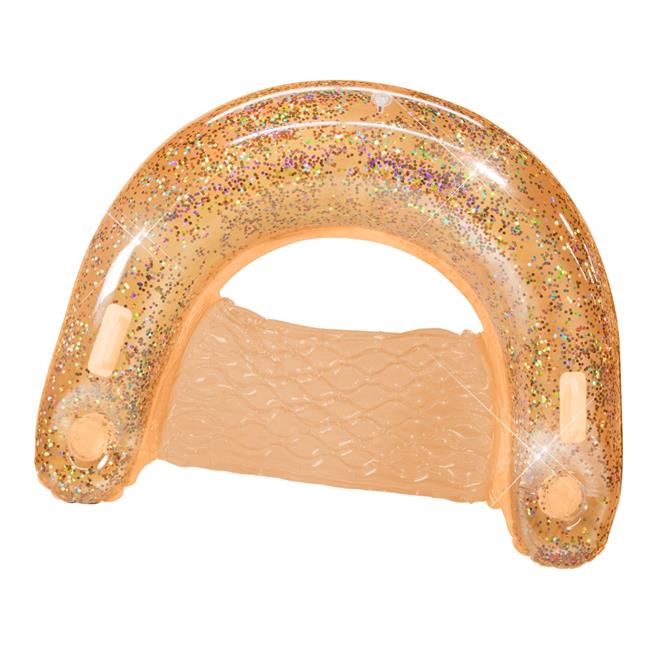 48 in. Jumbo Mango Glitter Inflatable Pool Sun Chair - Walmart.com