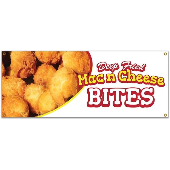 48 in. Mac N Cheese Bites Banner with Concession Stand Food Truck ...