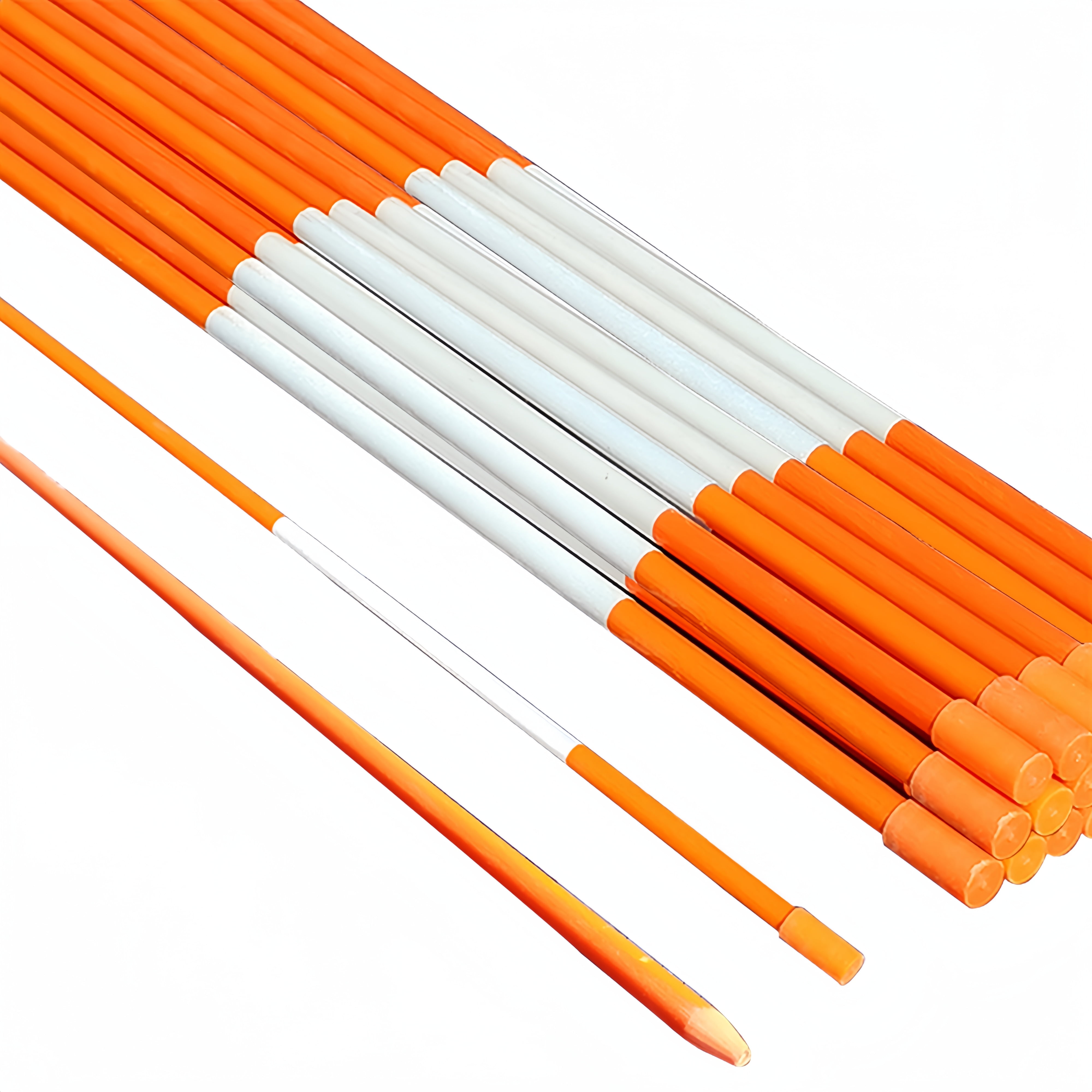 48 in. Orange Reflective Driveway Markers 5/16 in. Dia Driveway Poles ...