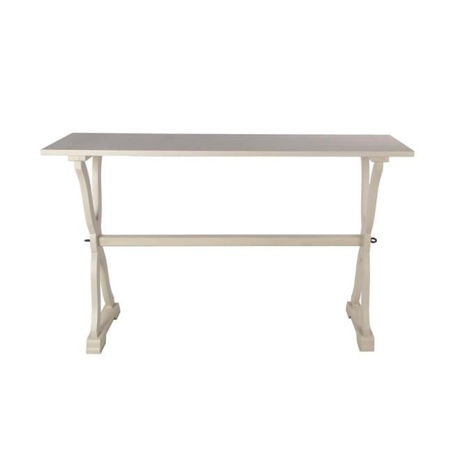 48 in. Pablo Classic Accent Console Table with Crossed Legs, Crisp White Rose - Walmart.com