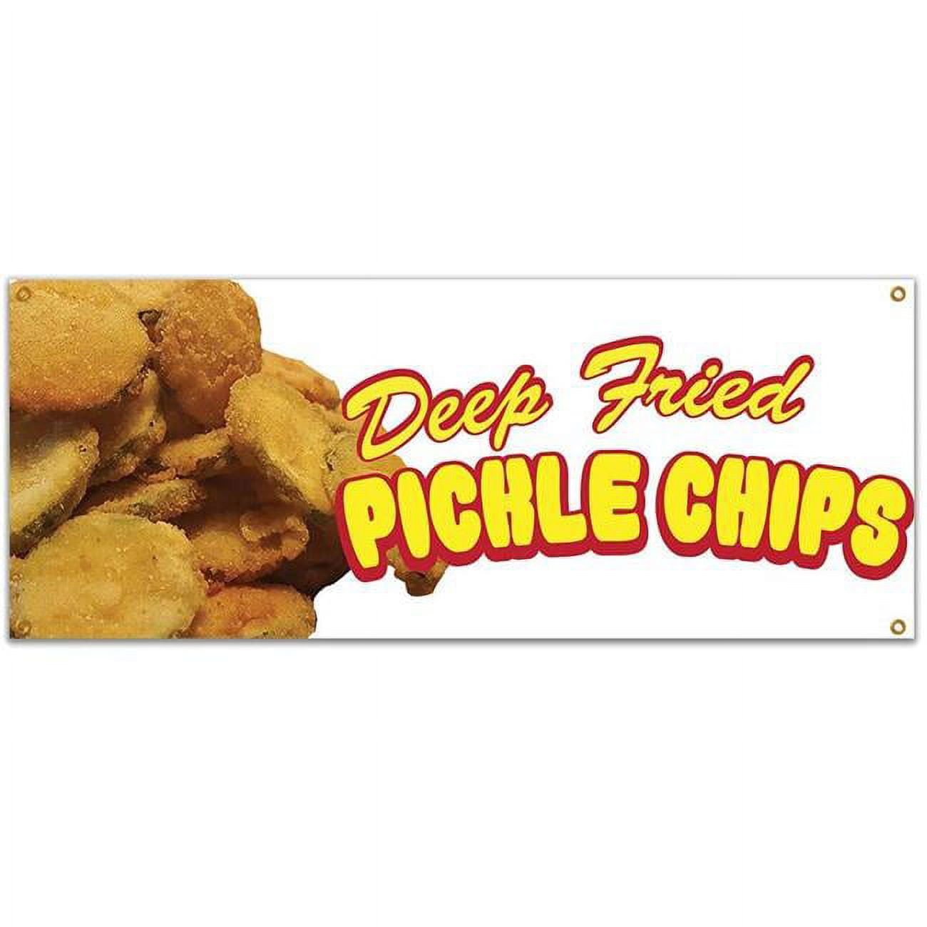 48 in. Pickle Chips Banner with Concession Stand Food Truck Single ...