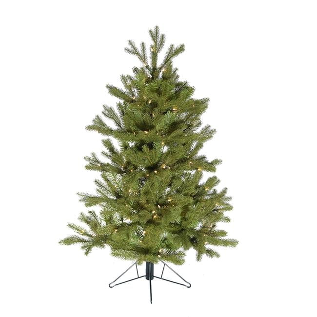 48 in. Pre-Lit Half Tree with Stand - Walmart.com
