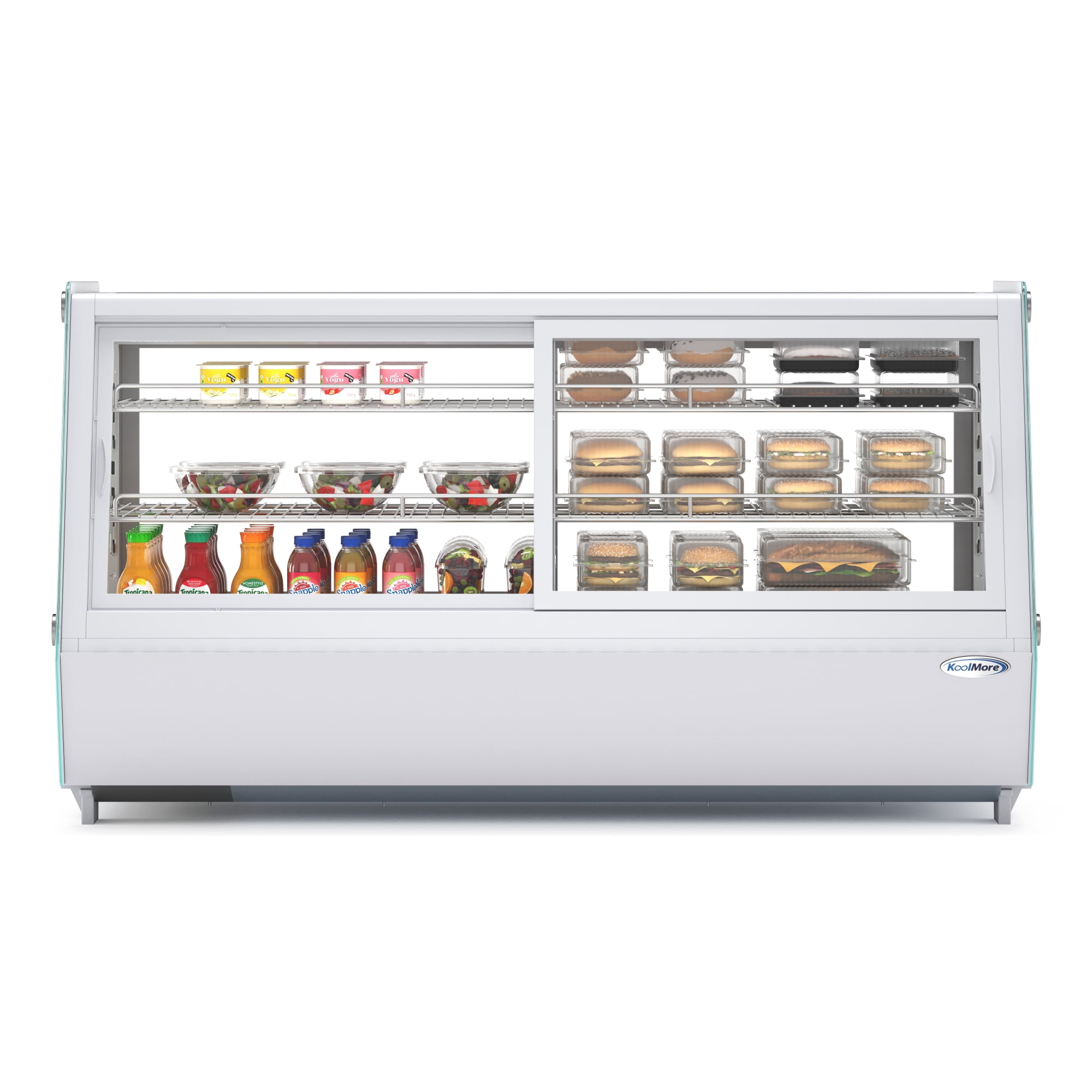 48 in. Self-Service Countertop Display Refrigerator in White (CDC-250 ...