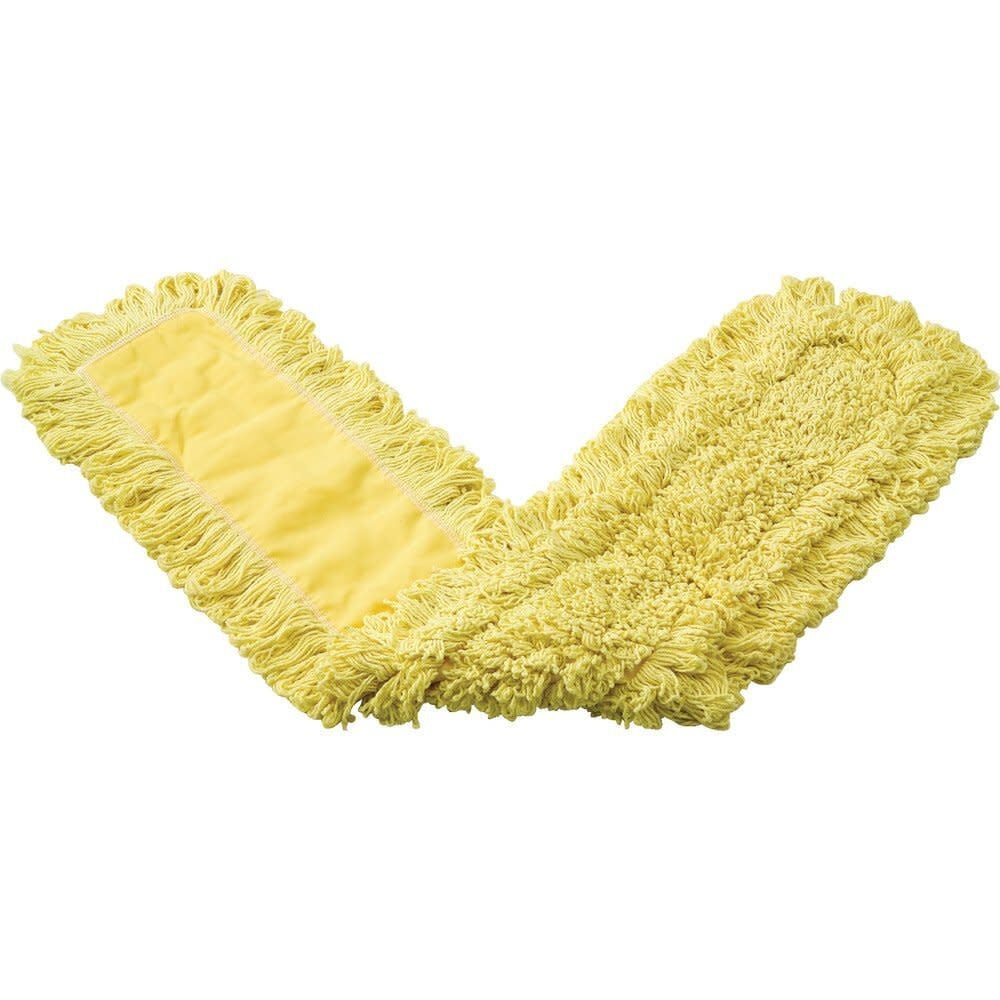 48 in. Trapper Commercial Looped-End Launderable Dust Mop (Yellow ...