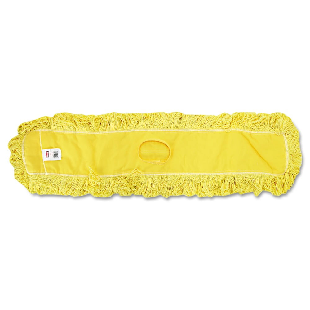 48 in. Trapper Commercial Looped-End Launderable Dust Mop (Yellow ...