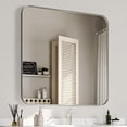 48 in. W x 40 in. H Rectangular Aluminum Framed Wall Bathroom Vanity ...