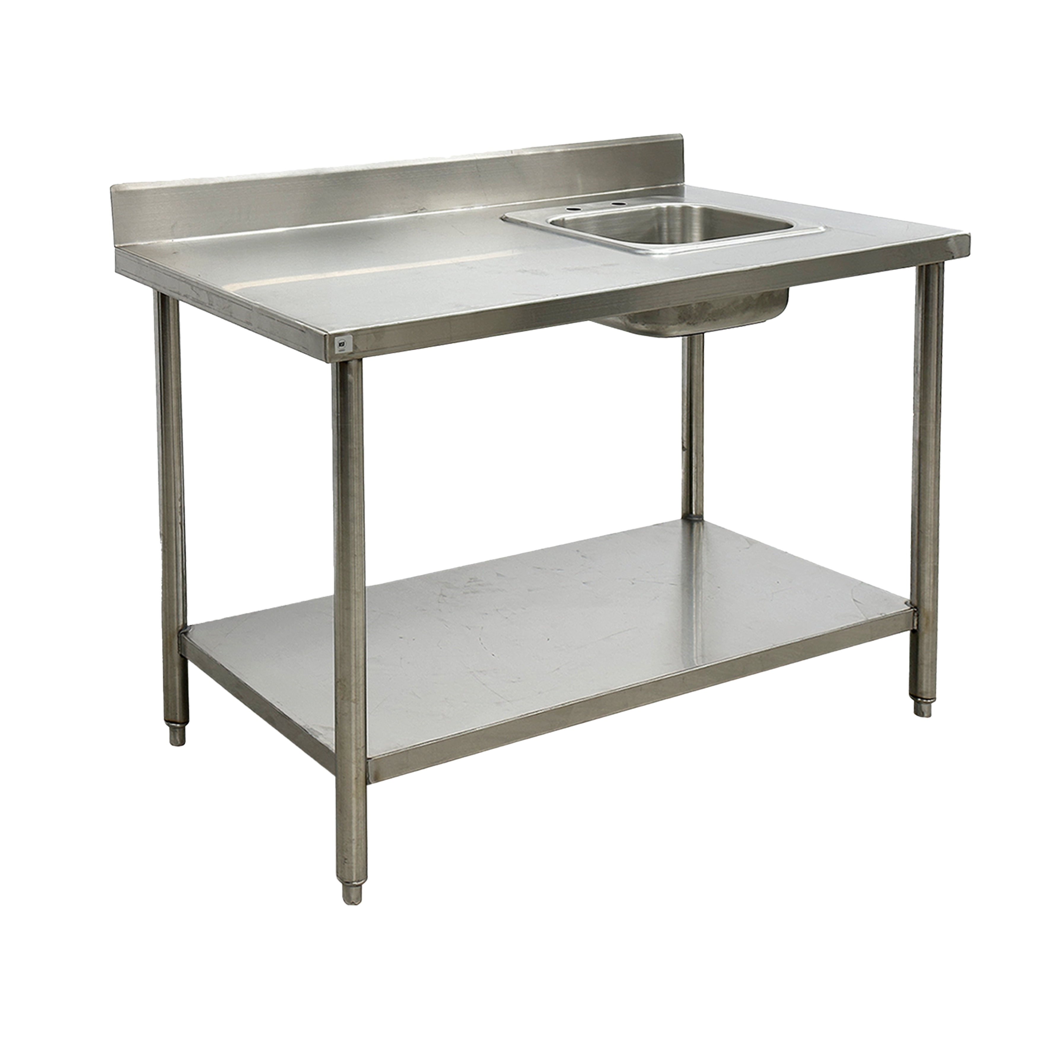 48 in. Work Table with Sink, Commercial Restaurant Kitchen Sink Set ...