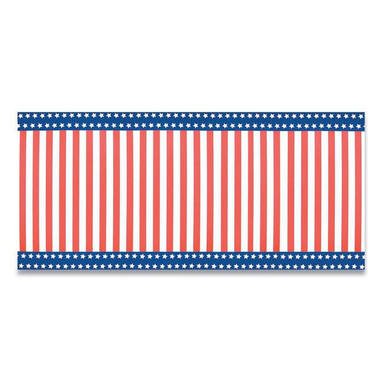48 in. x 25 ft. Corobuff Corrugated Stars & Stripes Paper Roll ...
