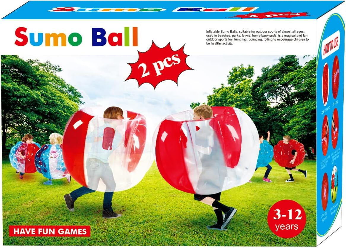 48 inch 2 pcs Bumper Sumo Ball for Adults,Kids, Inflatable Bounce Body ...