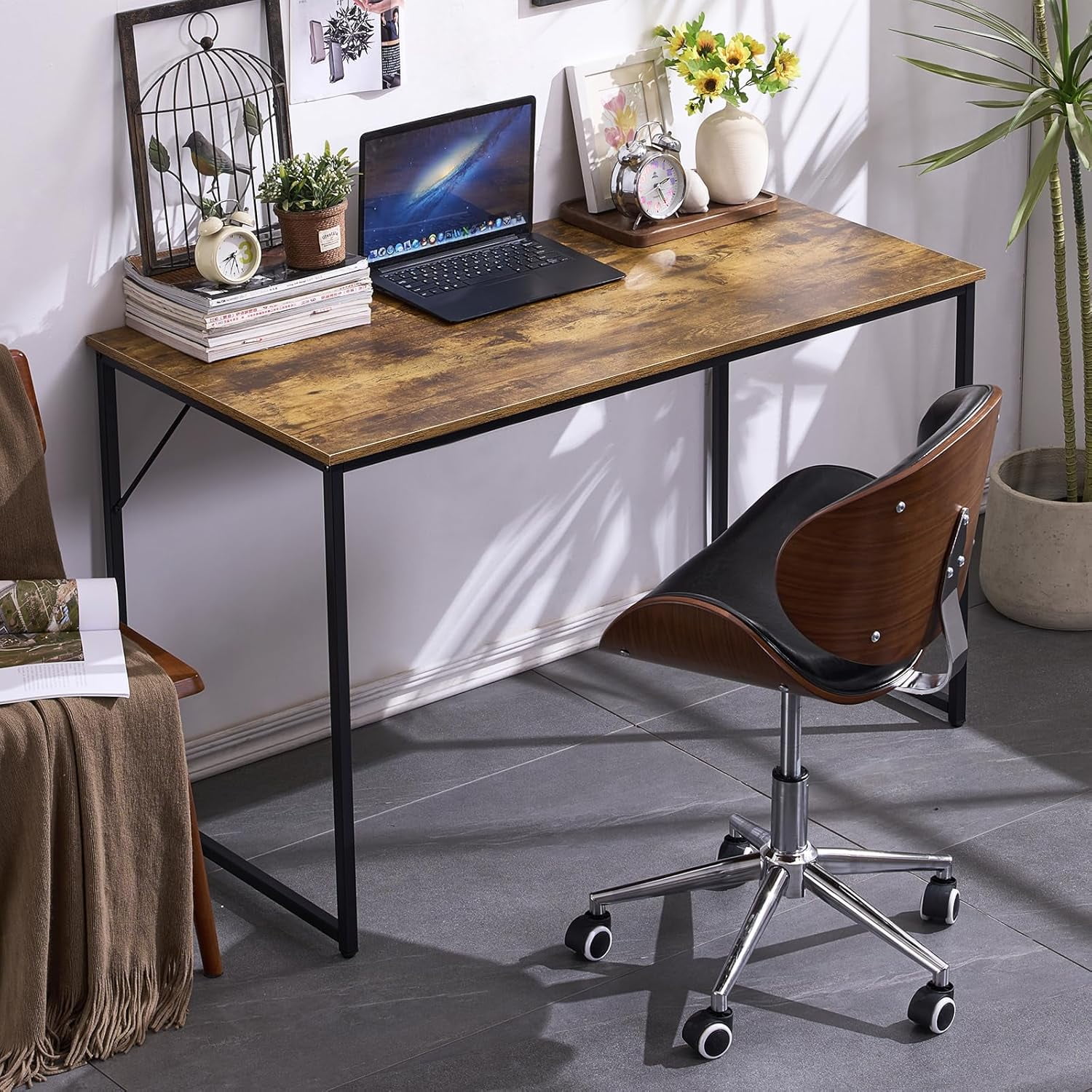 48 inch Computer Home Office Desk,Small Desk Study Writing Table Modern ...