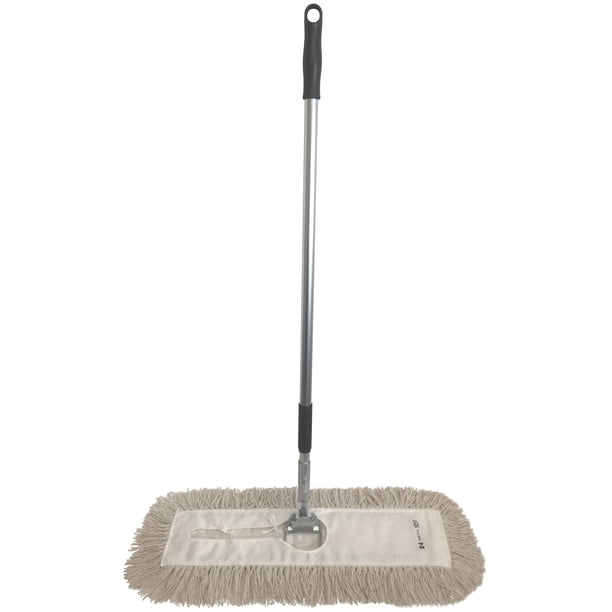 48 inch White Closed Loop Dust Mop Kit : Industrial Dust Mop Head, Dust ...