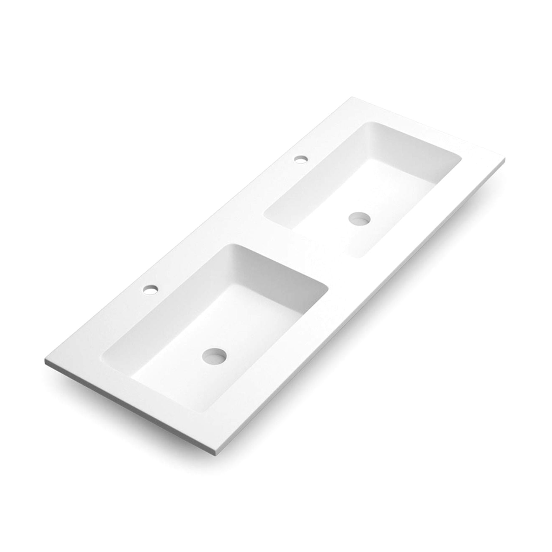 48-inch solid surface double bowl basin for kitchen use with luxurious ...