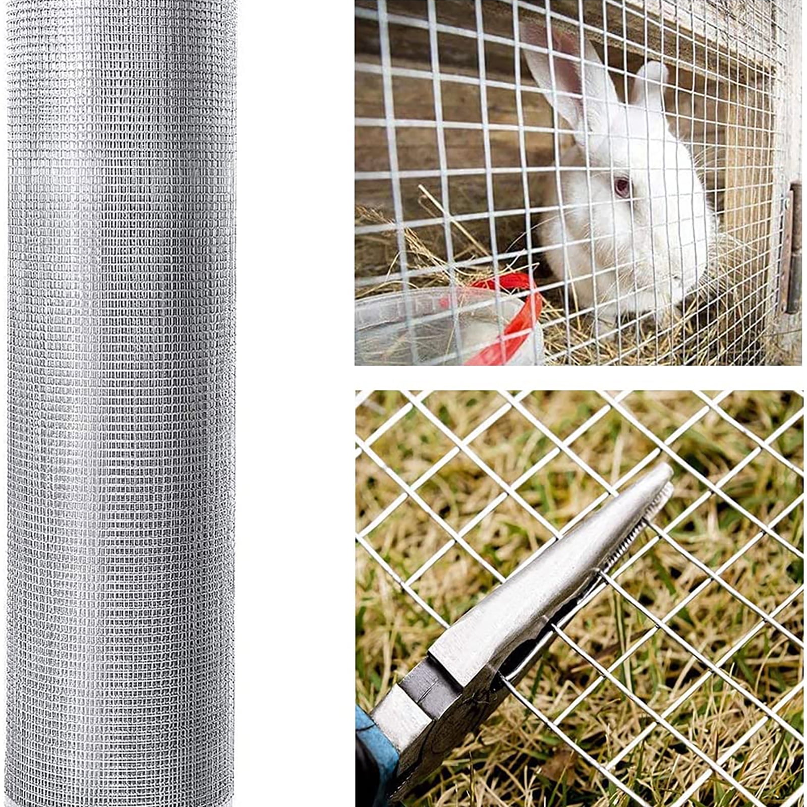 48-inch x 100-foot 1/2-inch 19-inch metal piece cloth welded wire cage ...