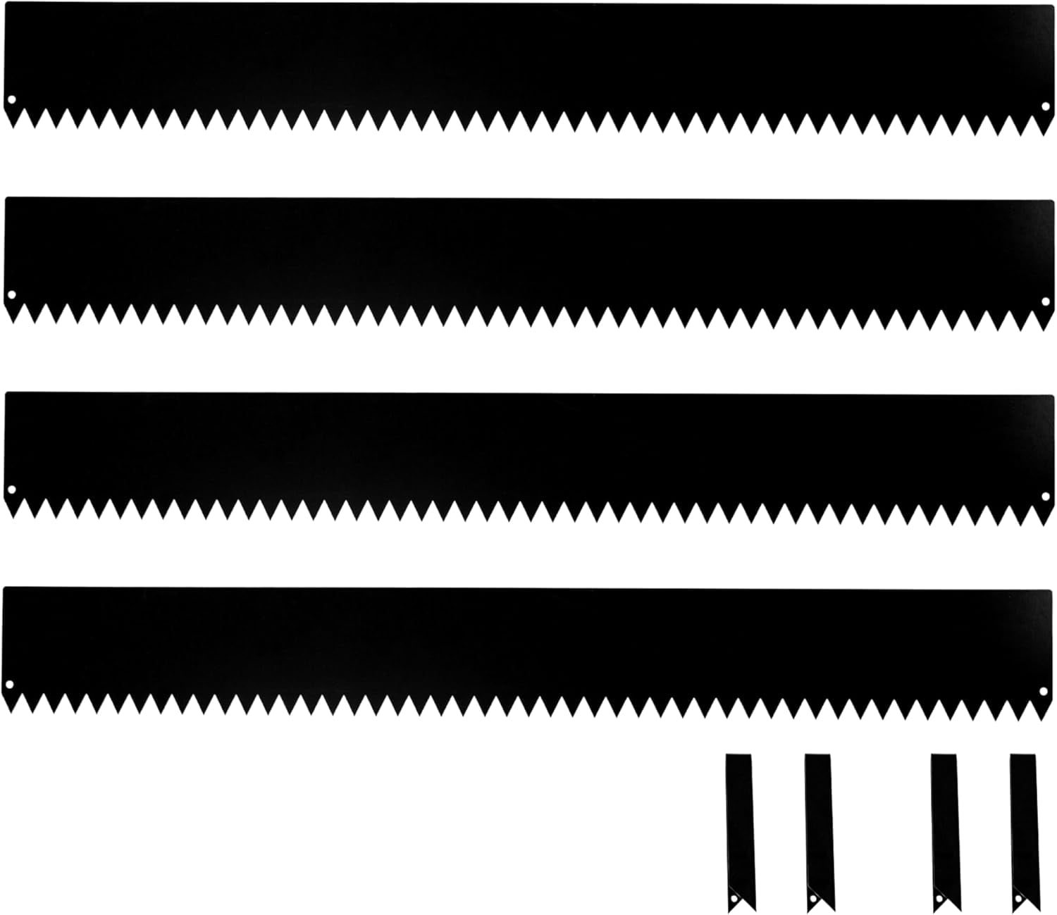 48 inch x 8 inch Metal Landscape Edging Kit, 4 Steel Plates & 4 Steel ...