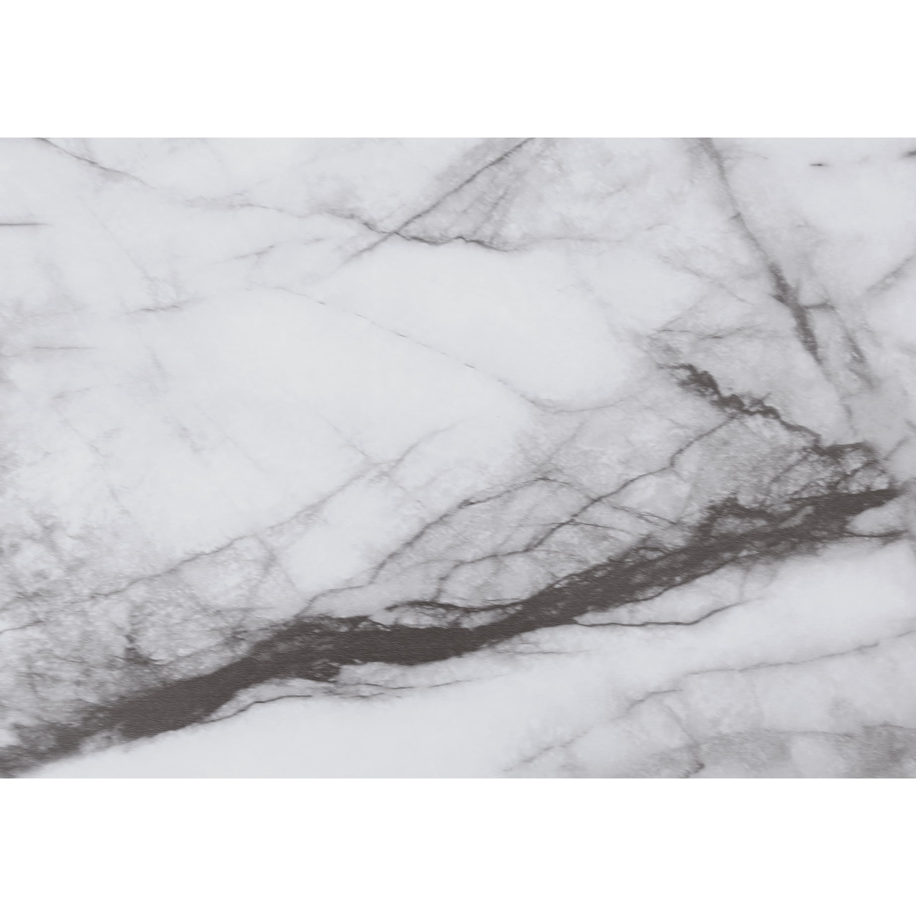 48"l Computer Table For Office Work, White Marble Laminate And Metal ...