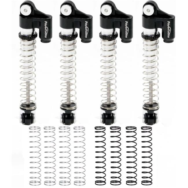 48 mm Axial SCX24 Aluminum Threaded Long Travel Shocks Micro - Black ...