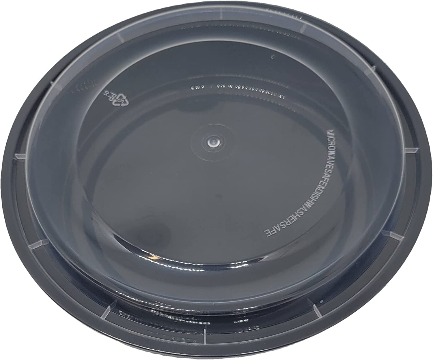 48 oz Round Food Containers Meal Prep Microwavable Reusable Plastic BPA ...