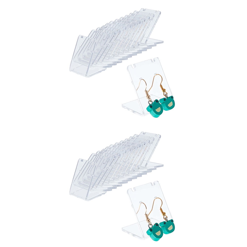 48 pc Organic Glass Earring Displays L-Shaped Earring Display Stand ...